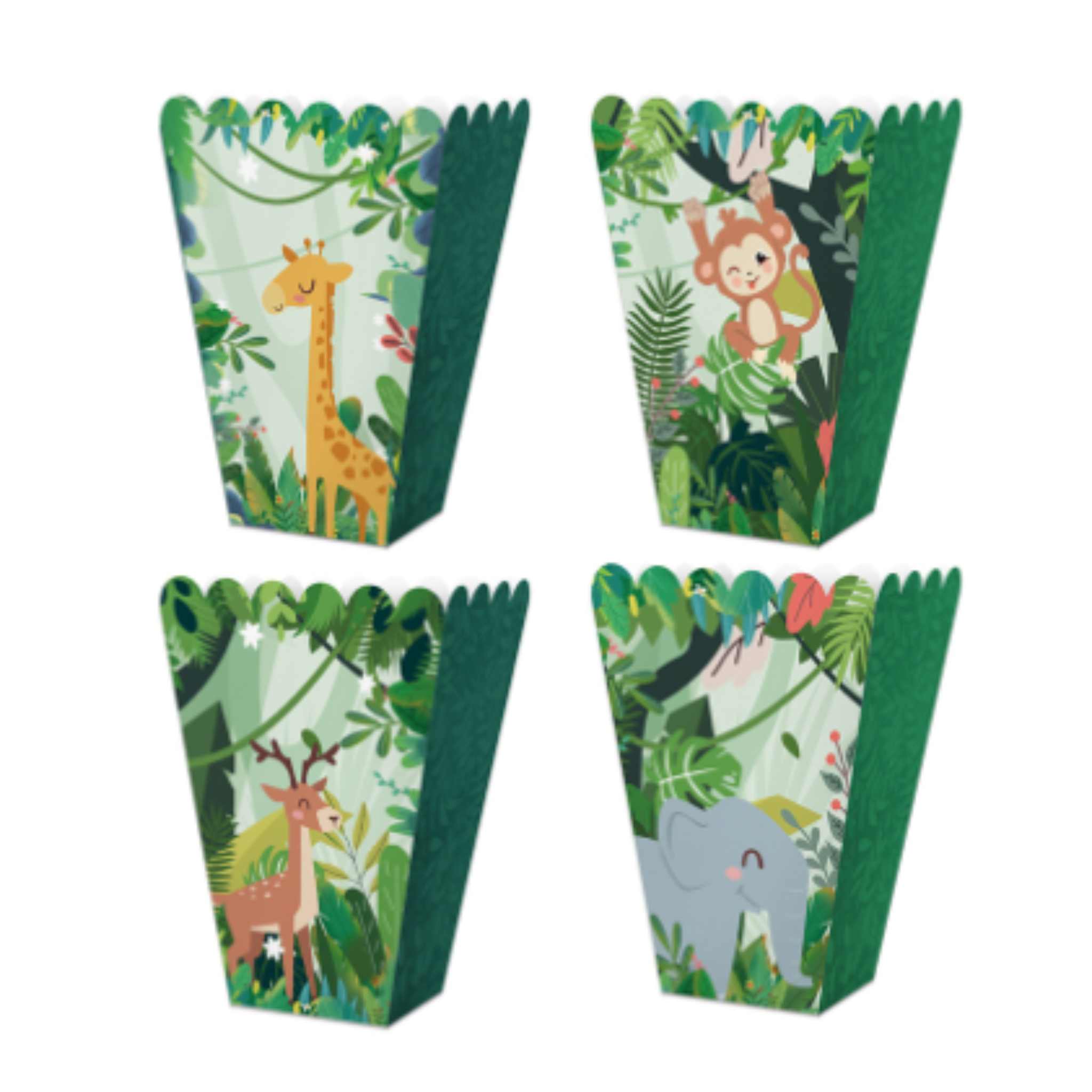 Safari Theme Party Popcorn Boxes Set – Ribbontique