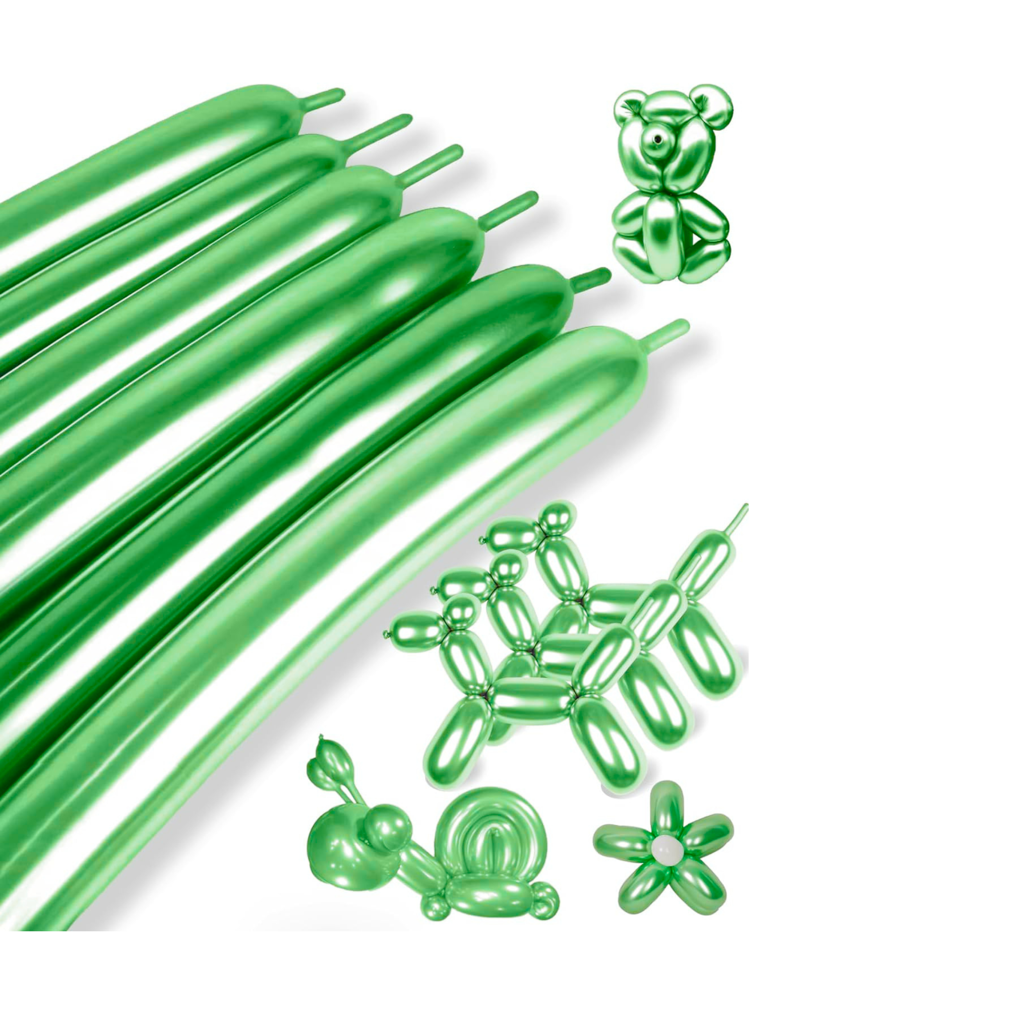 Chrome Long 260 Balloons (Lemon Green) – Ribbontique