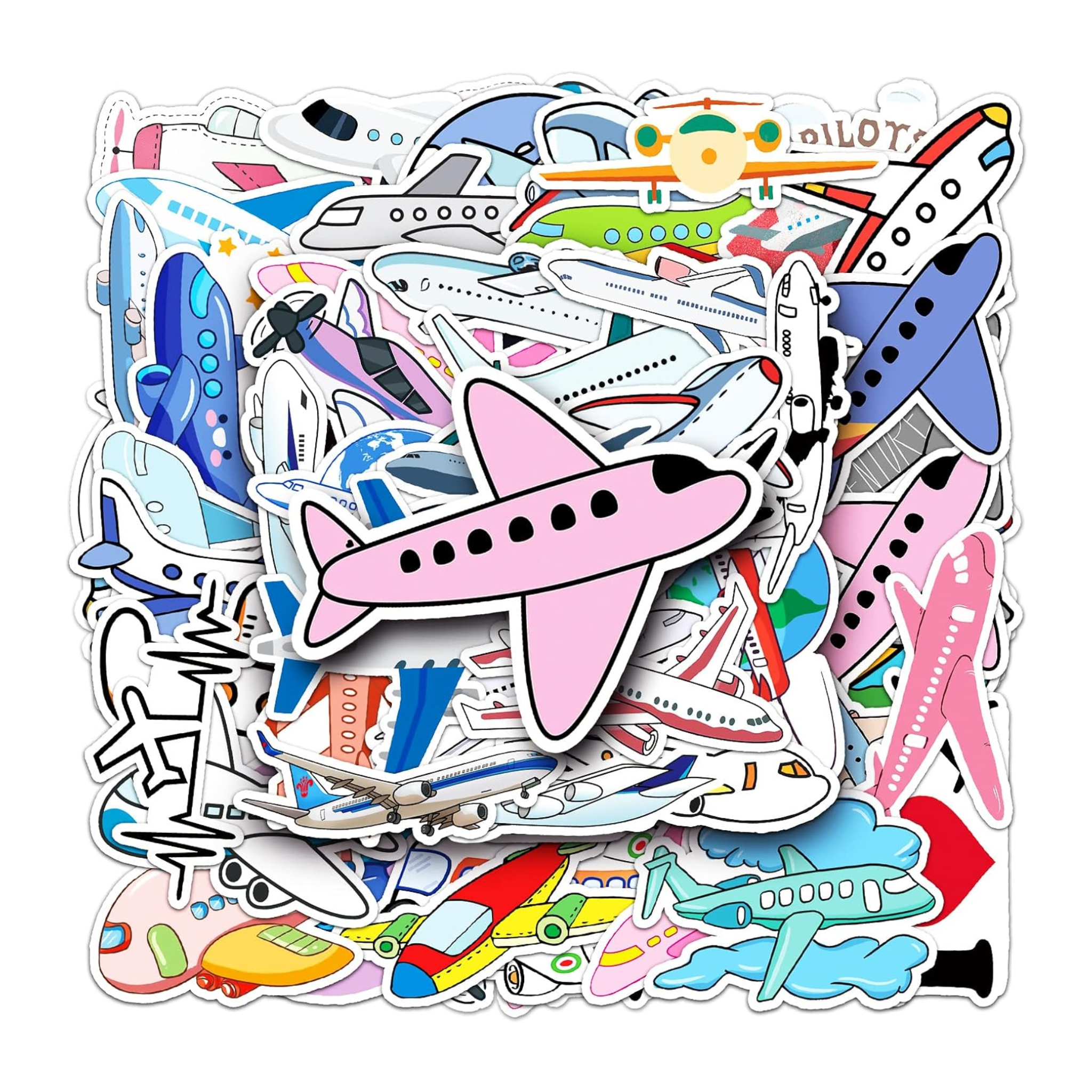 Airplane Theme Vinyl Stickers Set – Ribbontique