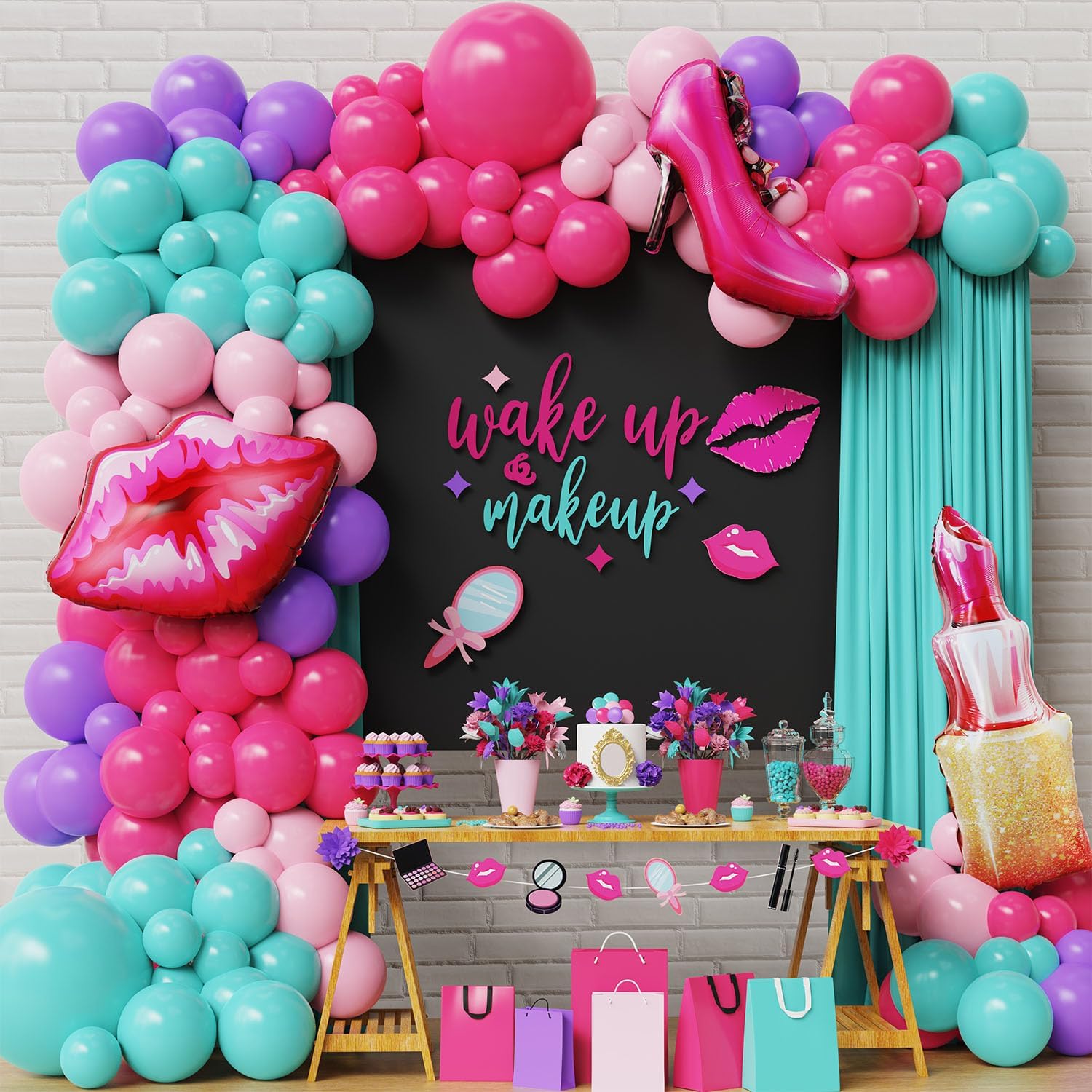 Makeup Balloon Arch Decorations – Ribbontique