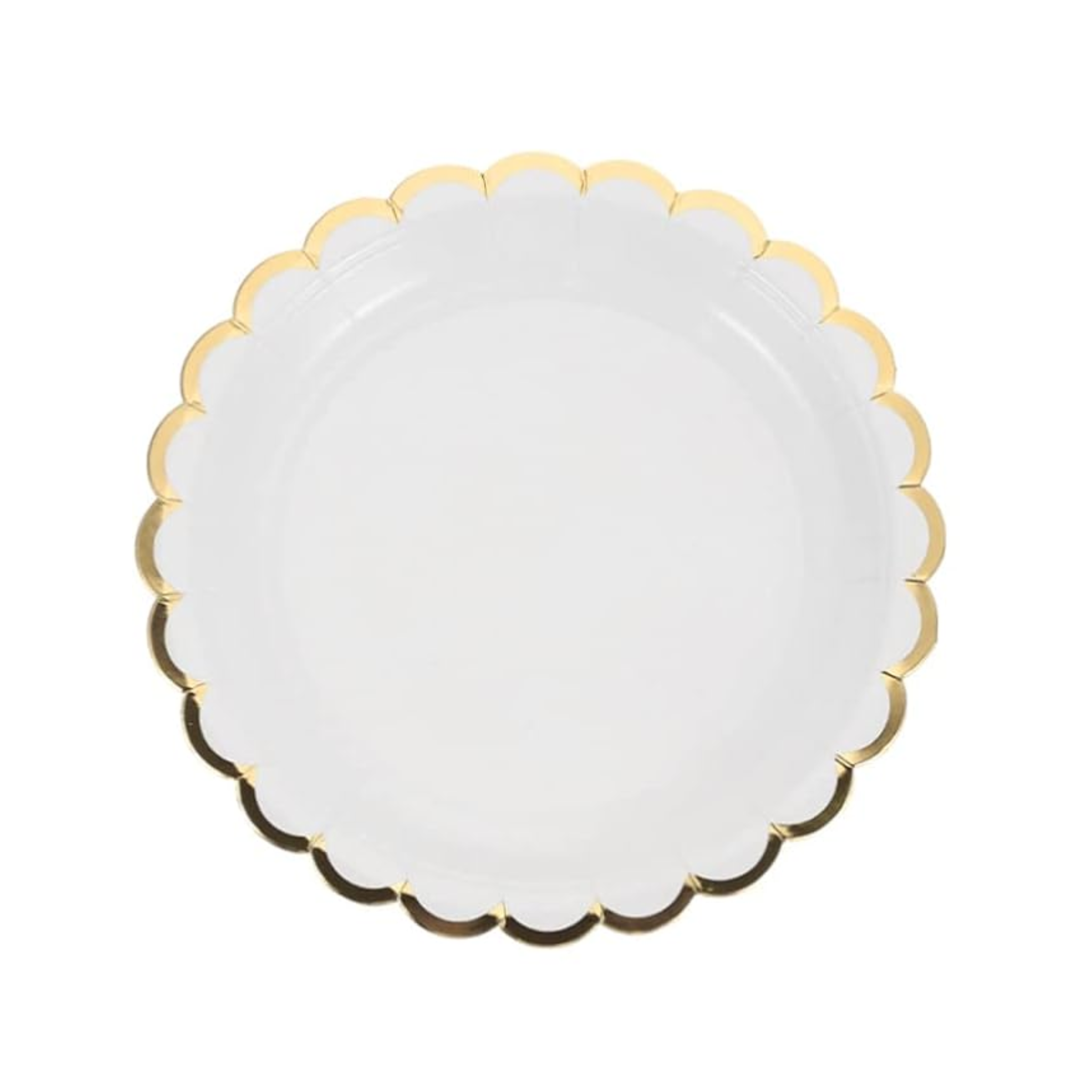 White Party 9 Inch Paper Plates Set – Ribbontique
