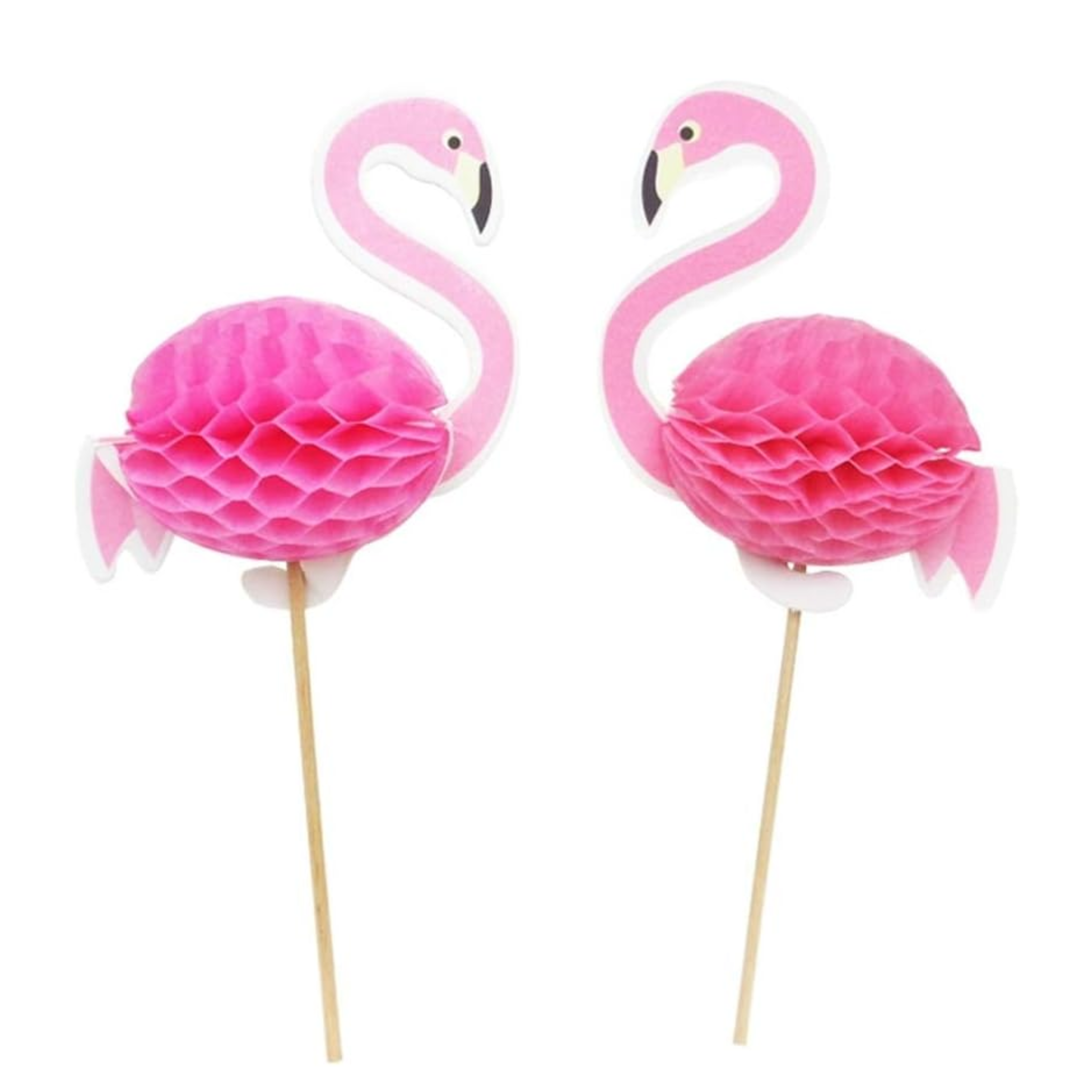 Flamingo Theme Party Cupcake Toppers Set – Ribbontique