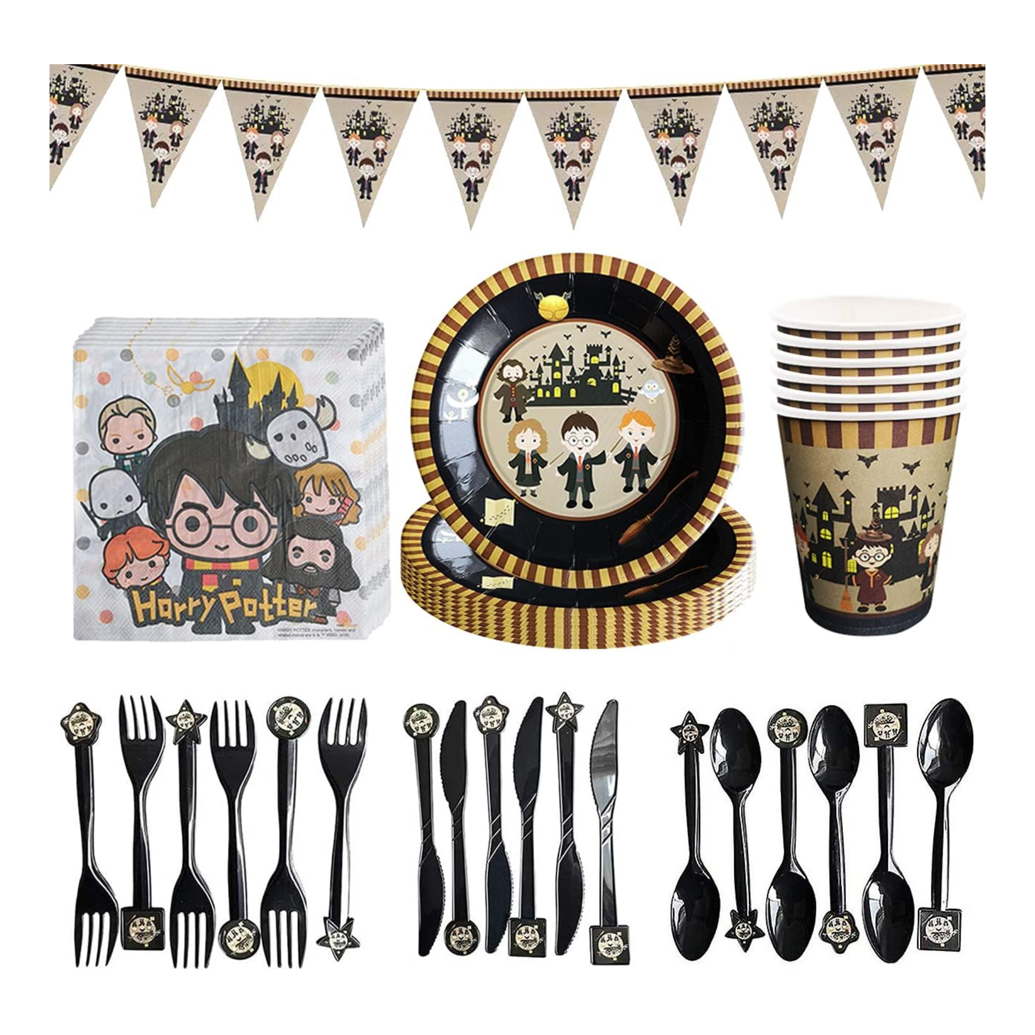 Harry Potter-Themed Party Tableware Set – Ribbontique