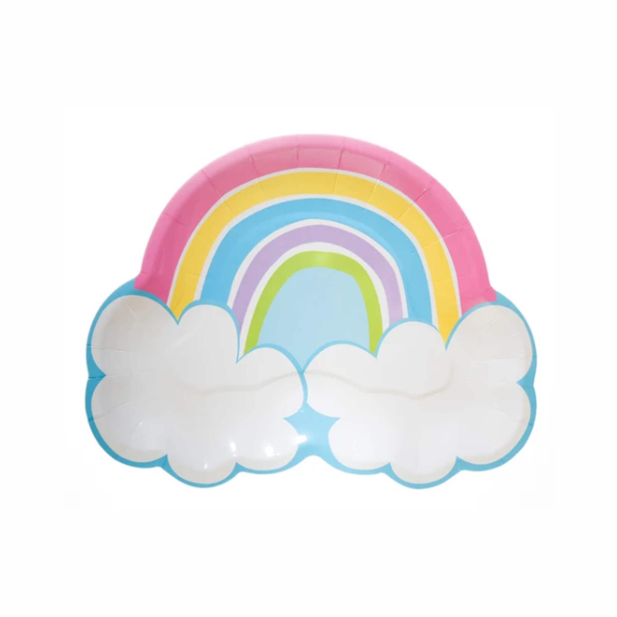 Rainbow Cloud Paper Plates Set – Ribbontique