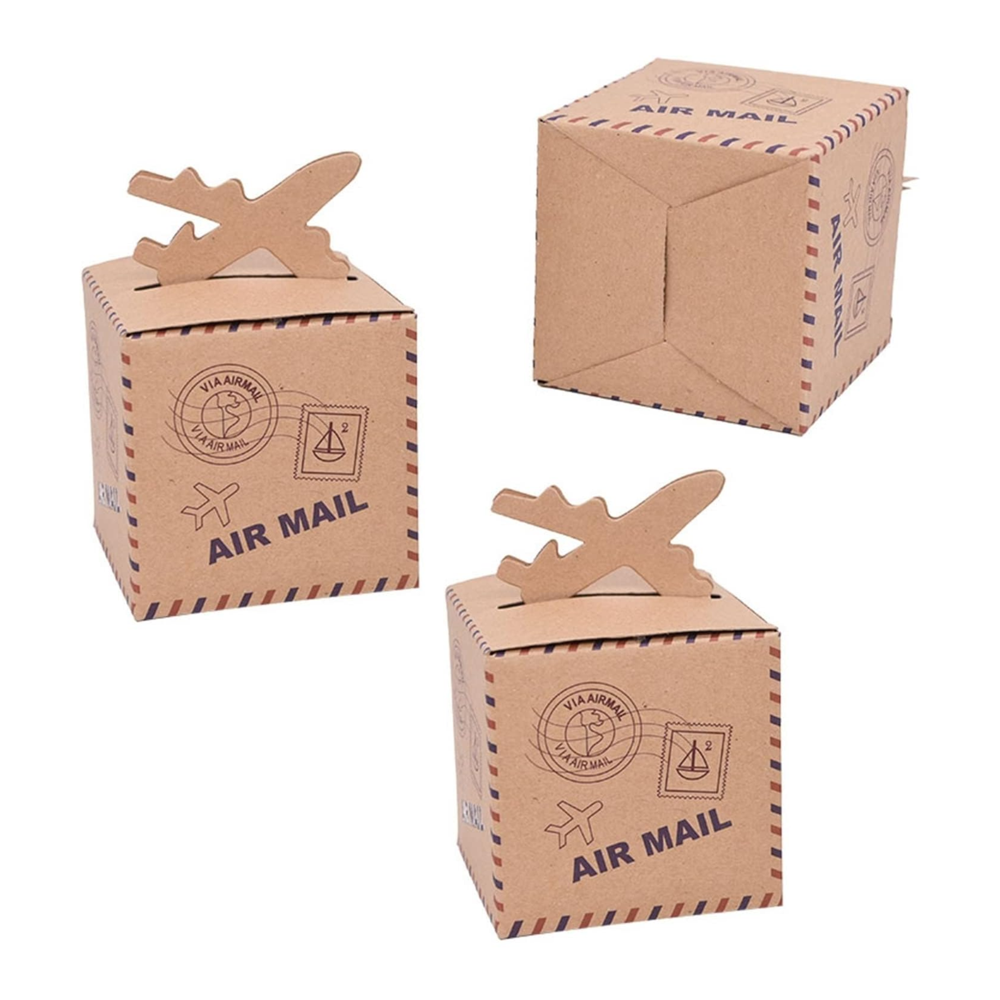 Aircraft-Shape Paper Favor Box Sets – Ribbontique