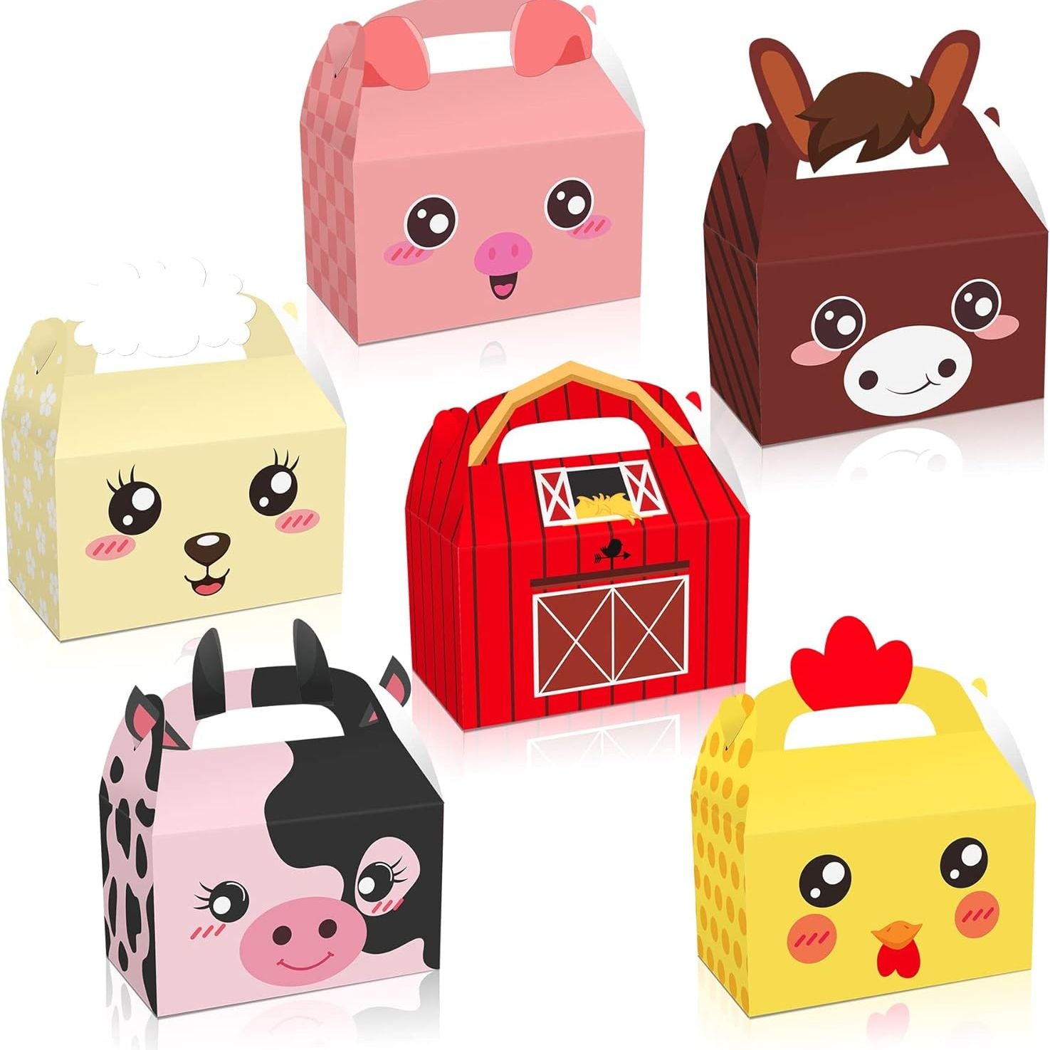 Farm Animals Candy Boxes Set – Ribbontique