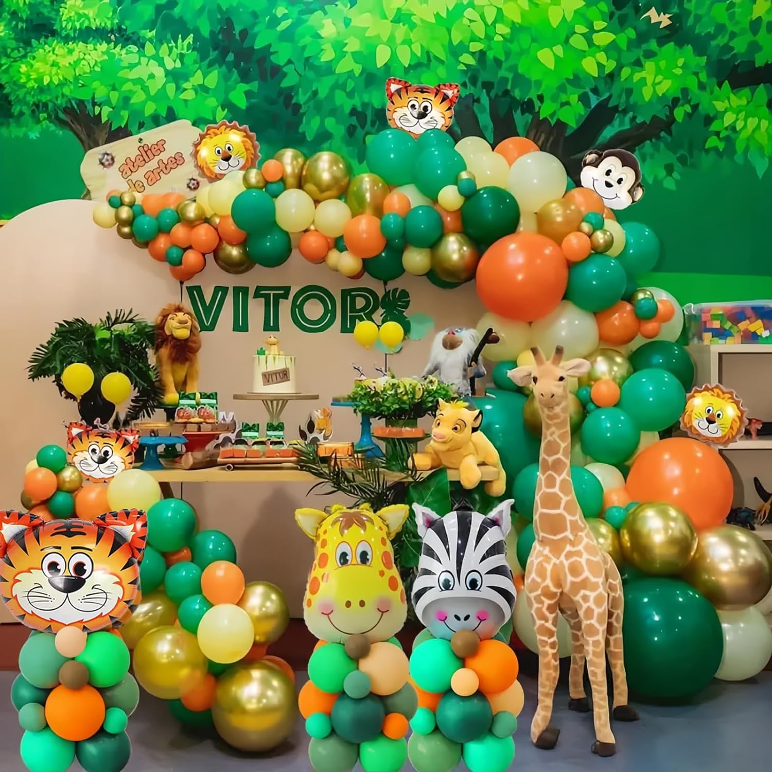 Animal Themed Balloon Arch Decorations – Ribbontique