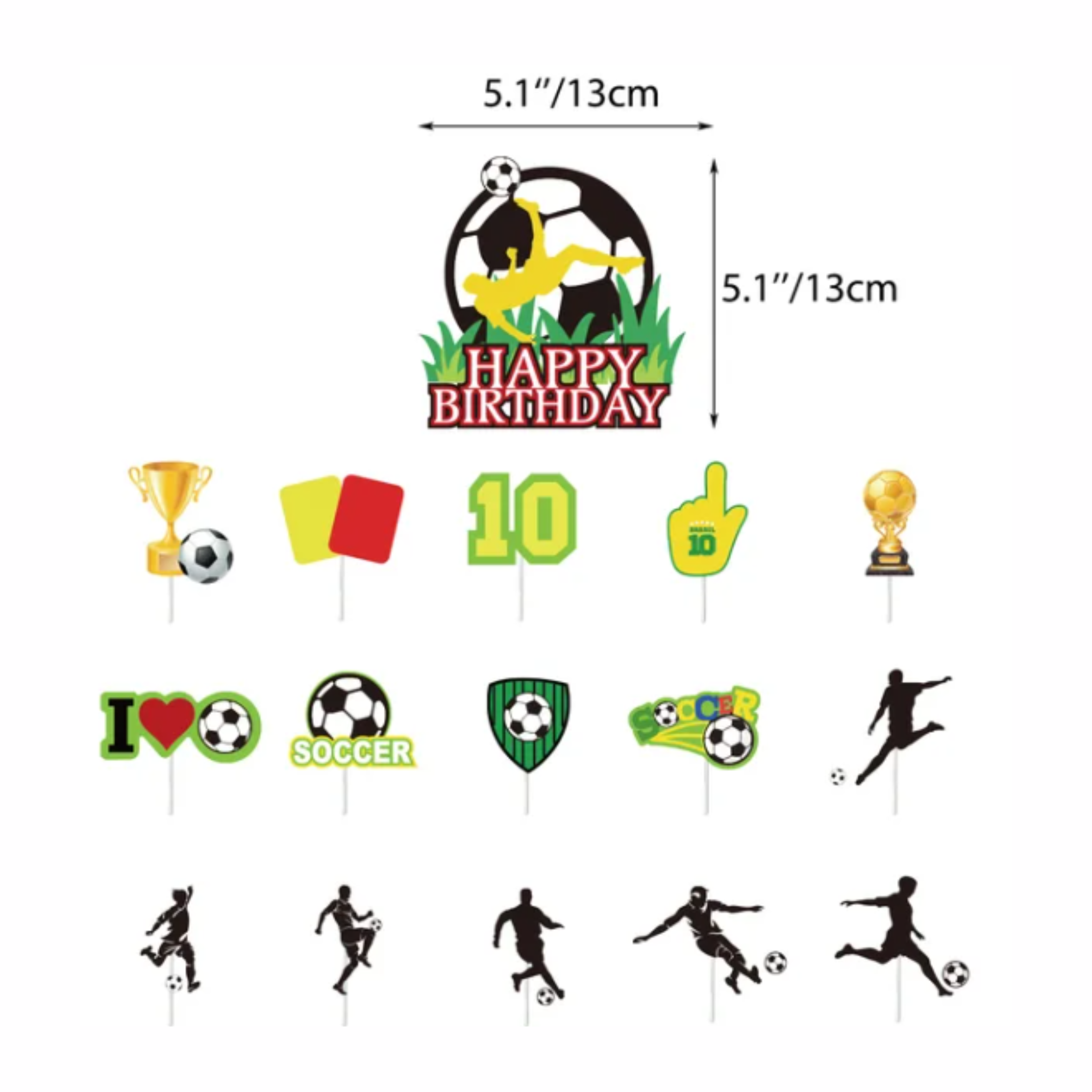Football Theme Party Cake Toppers – Ribbontique
