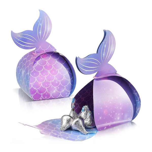shell shaped Mermaid Theme Party Favor Boxes – Ribbontique