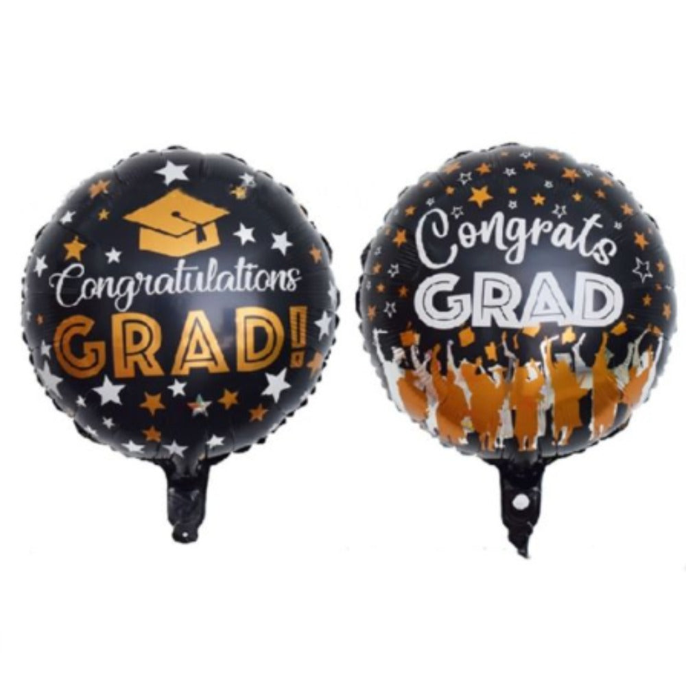 Congrats Grad! 18 Inch round Shape Foil Ballon – Ribbontique