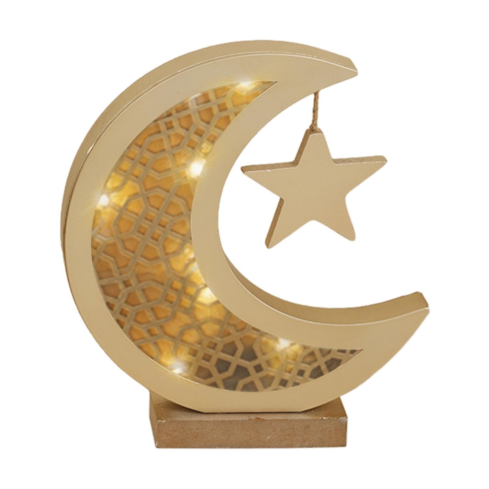 Ramadan Moon Shape Light LED Table Light – Ribbontique