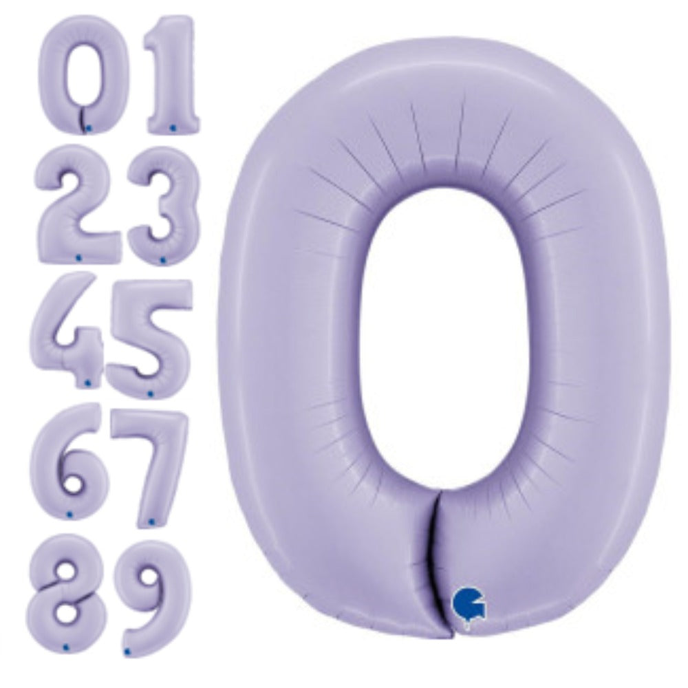 Matte Purple Color Numbers Foil Balloons (40 inch) – Ribbontique