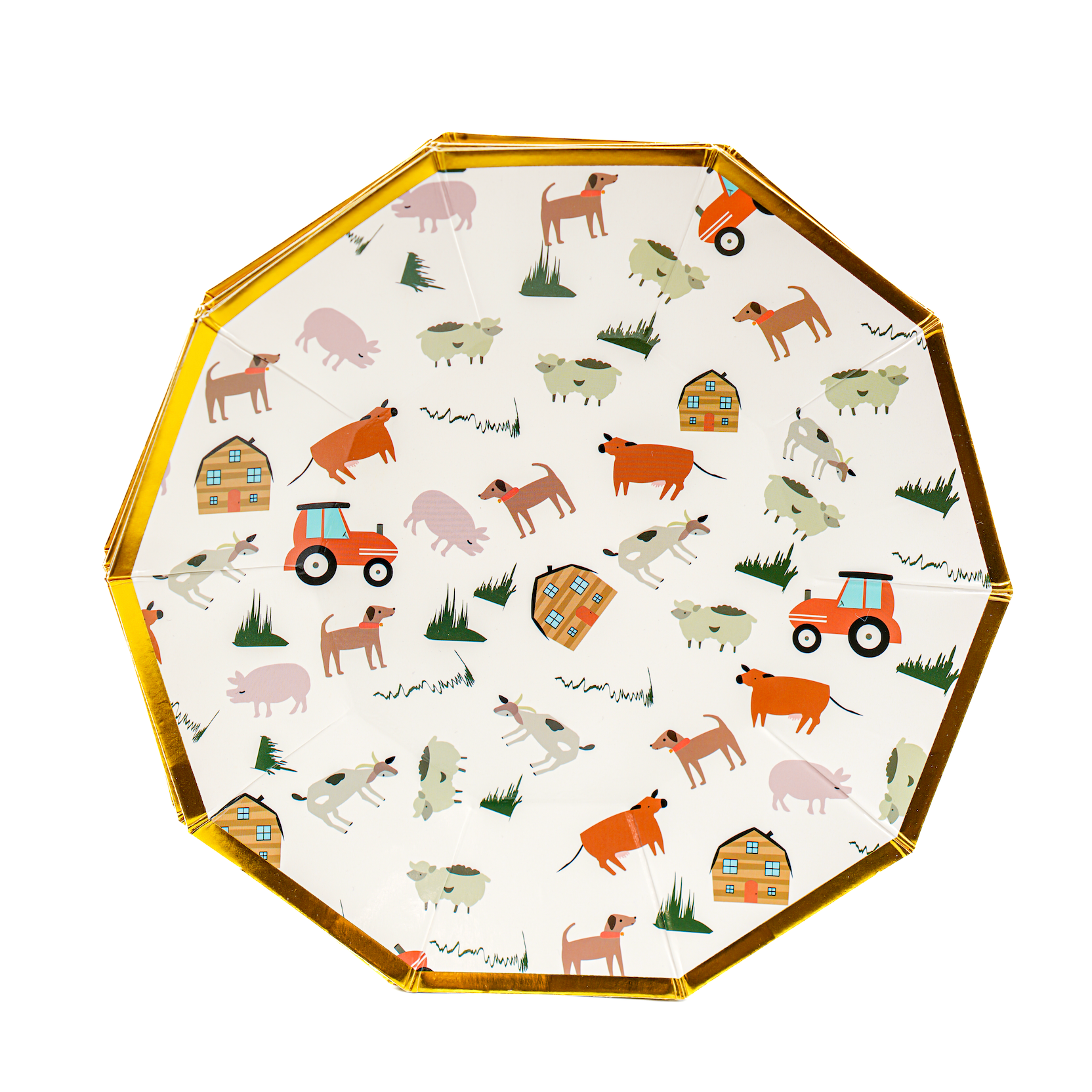 Barnyard Theme 9 Inch Paper Plates Set – Ribbontique