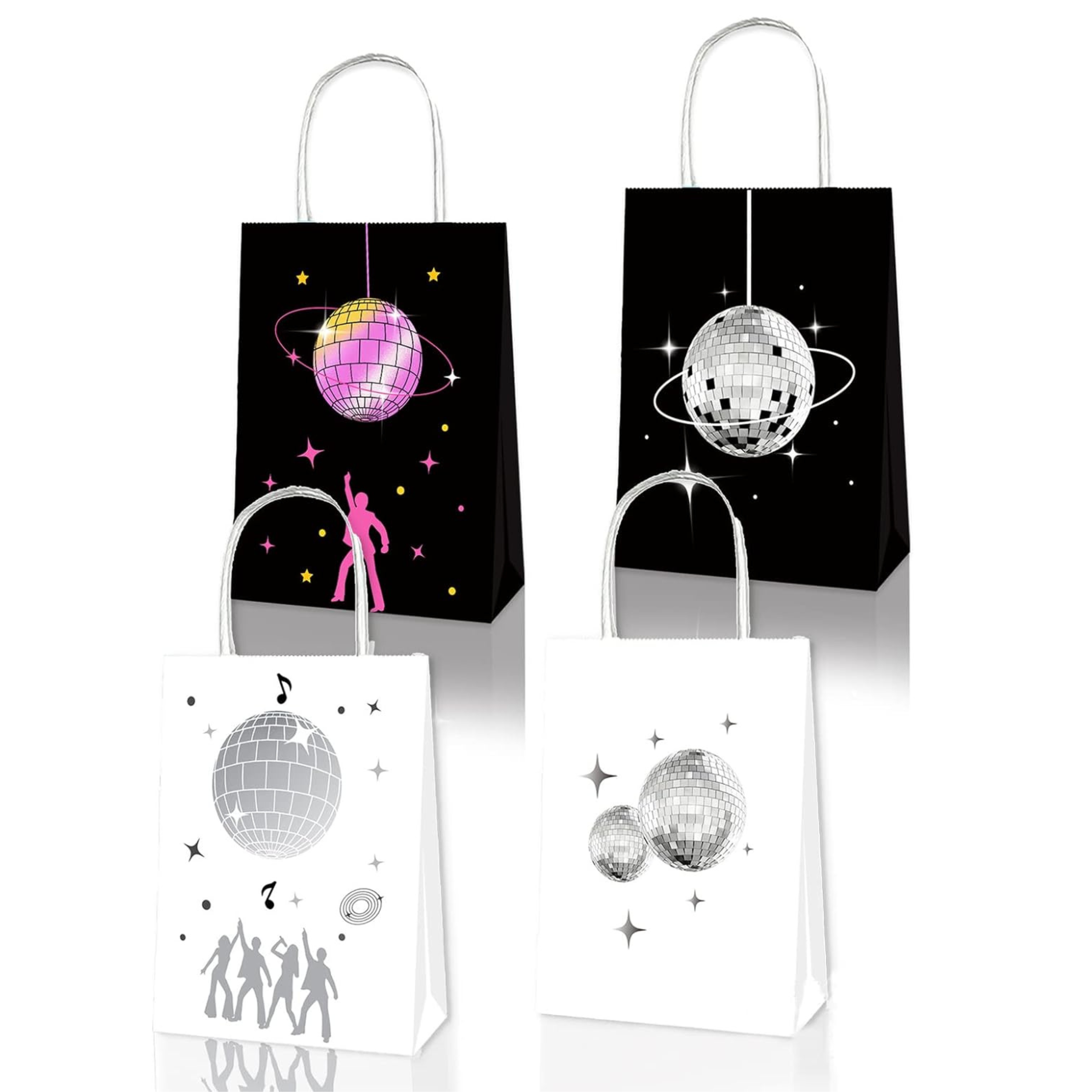 Disco Ball Theme Party Favor Gift Bags Set – Ribbontique