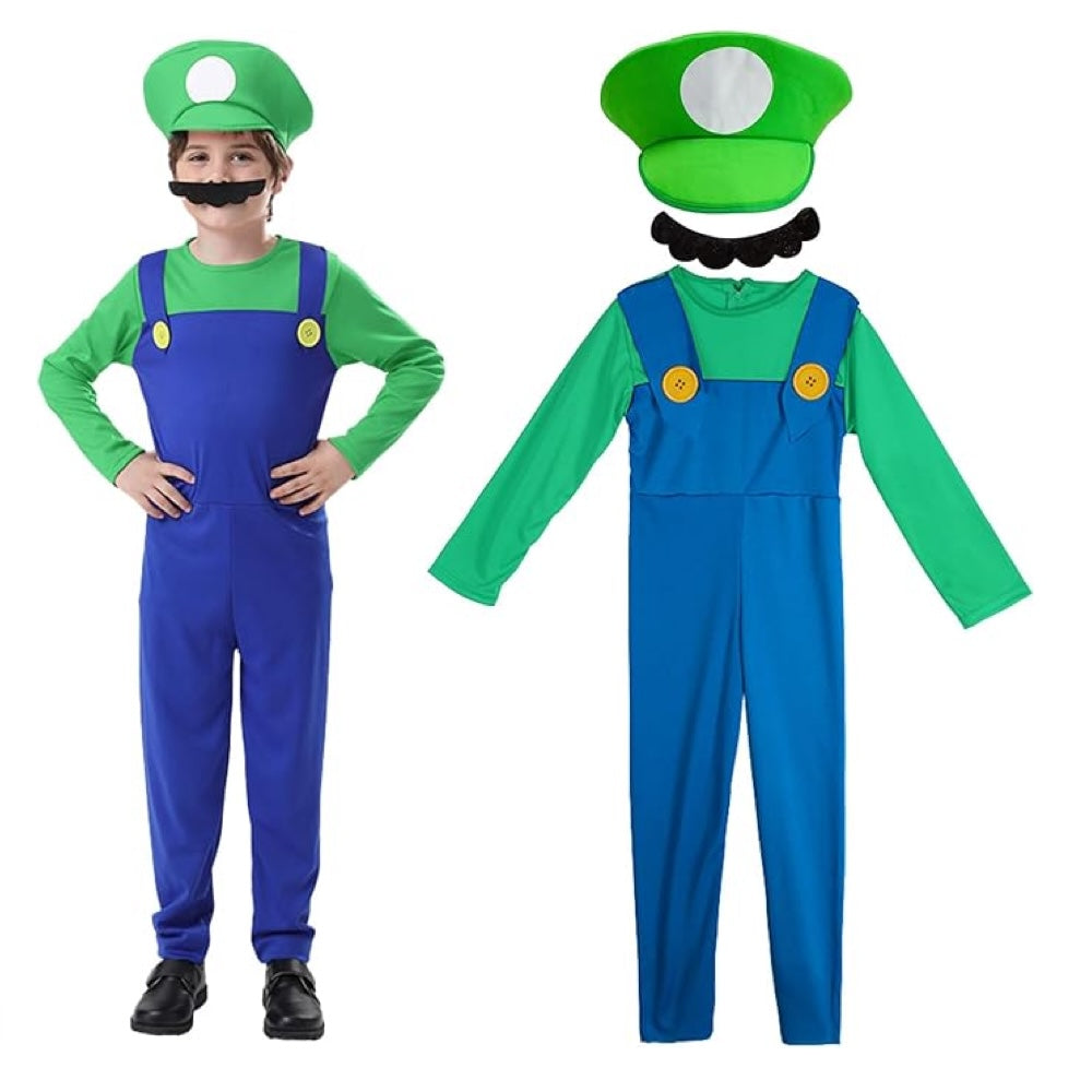 Super Mario Luigi-Boys Costume – Ribbontique