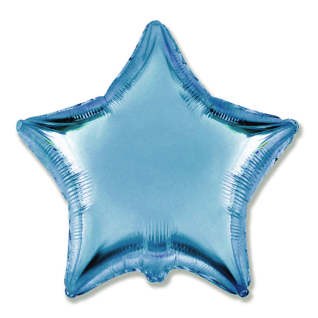 18 Inch Star Shape Foil Balloon (Blue) – Ribbontique