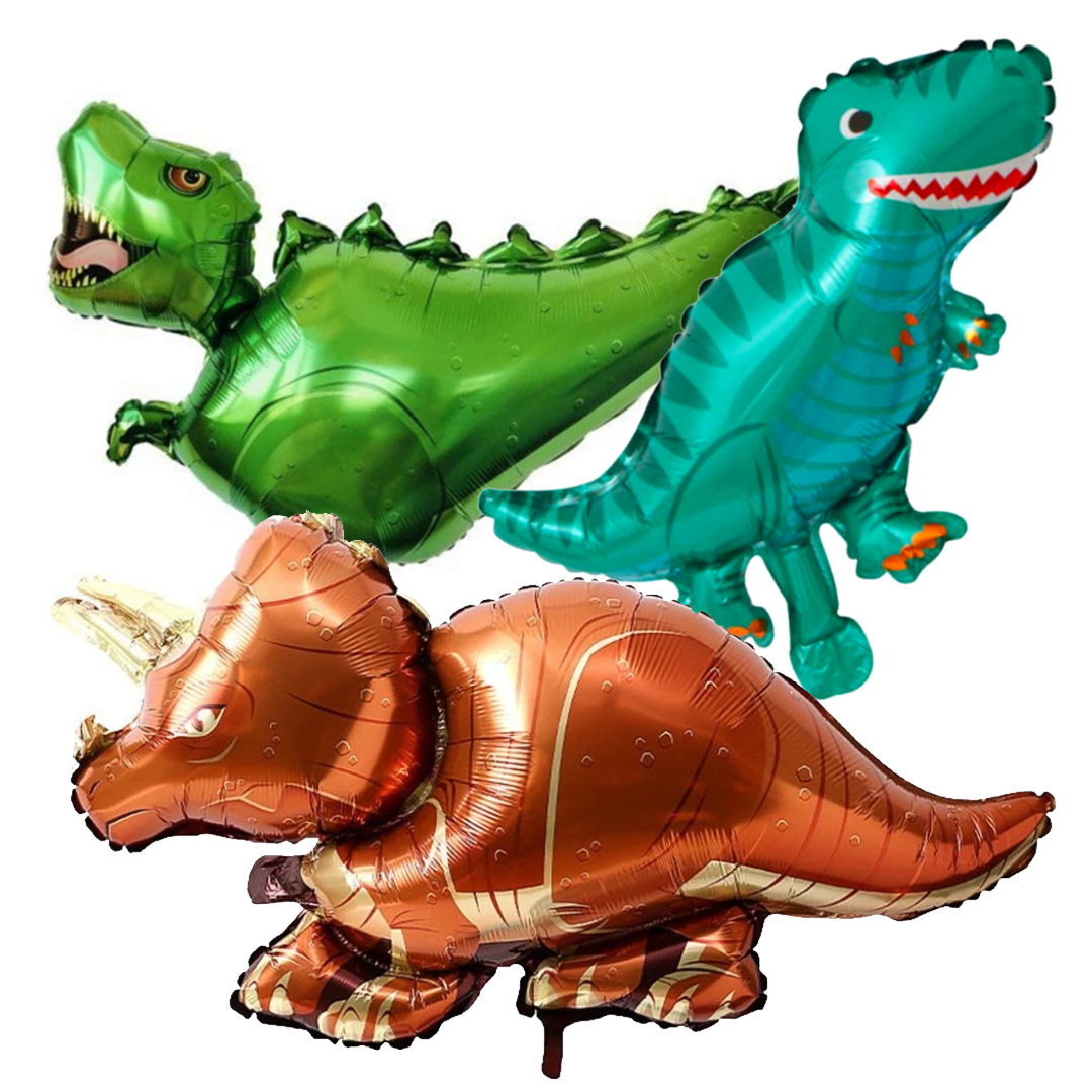 Dinosaur Foil Balloons – Ribbontique