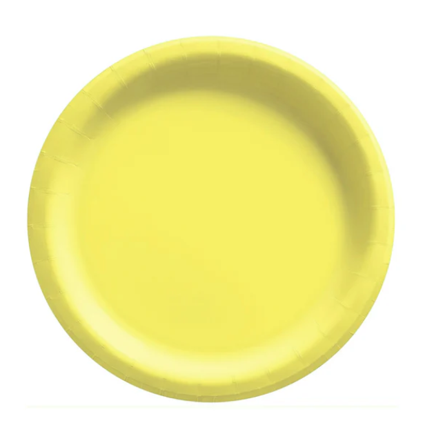 Ice Cream Theme Birthday Party Paper Plates Set (yellow) – Ribbontique