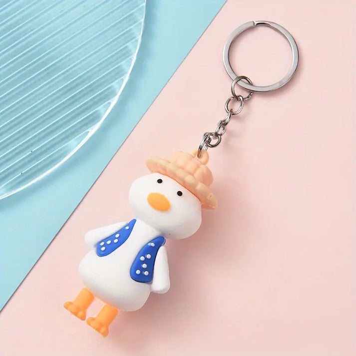 Duck Keychain White – Ribbontique